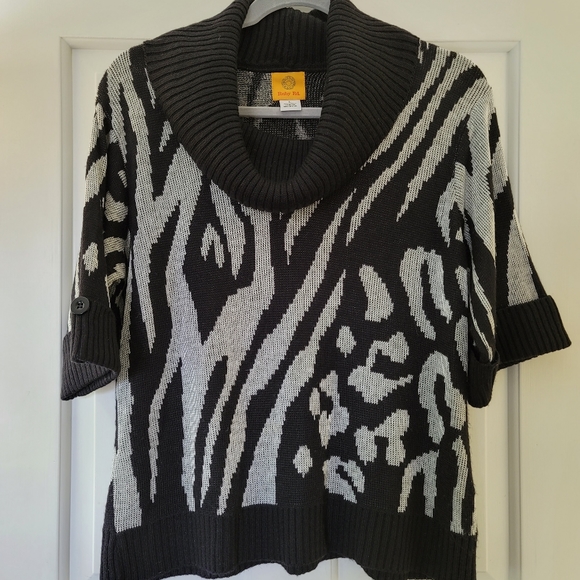 Ruby Rd. | Sweaters | Ruby Rd Animal Print Cowl Neck Sweater | Poshmark